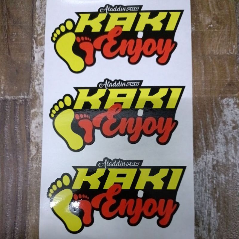 Sticker Aladdin Pro Kaki Enjoy | Shopee Malaysia