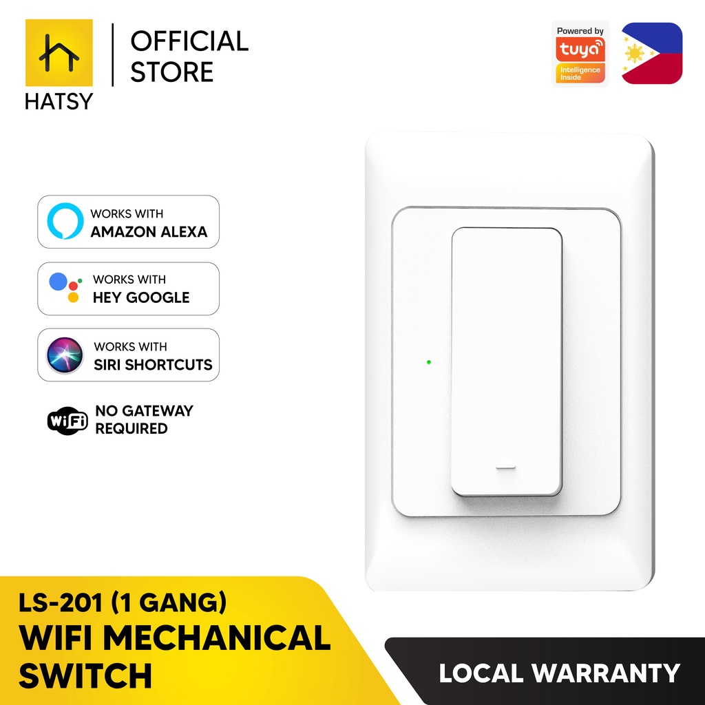 HATSY - 1GANG SMART WIFI MECHANICAL SWITCH, NEUTRAL REQUIRED (NO ...