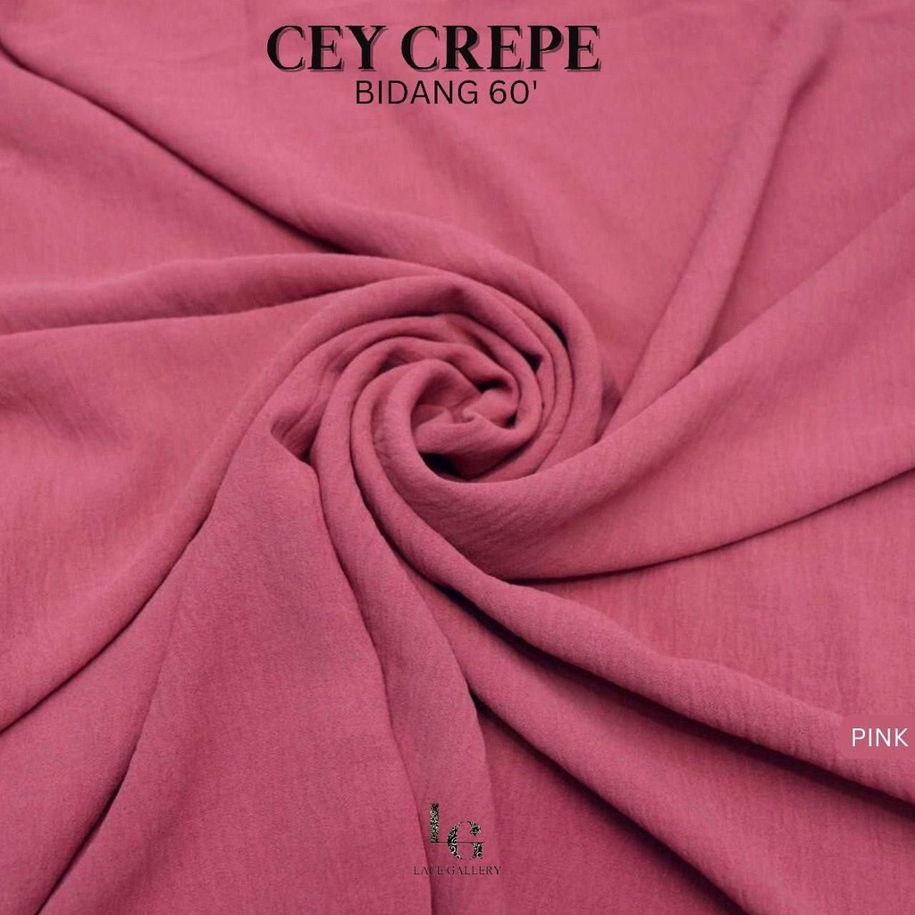 [ FREE LACE 1 METER ] KAIN CEY CREPE BIDANG 60' | Shopee Malaysia