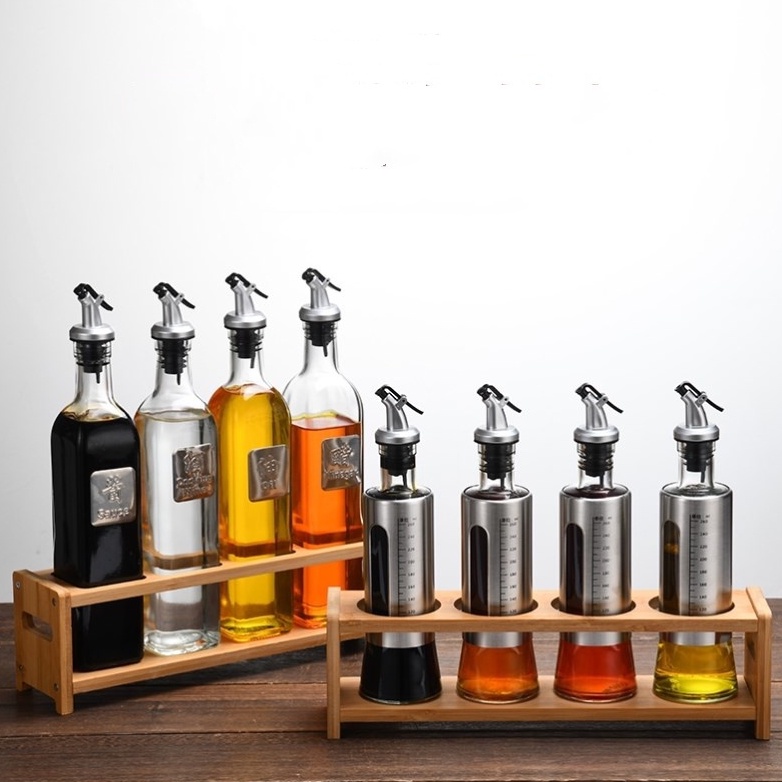 ( Ready Stock ) Wood Rack/Oil Bottle Rack/Bottle Dispenser Storage ...
