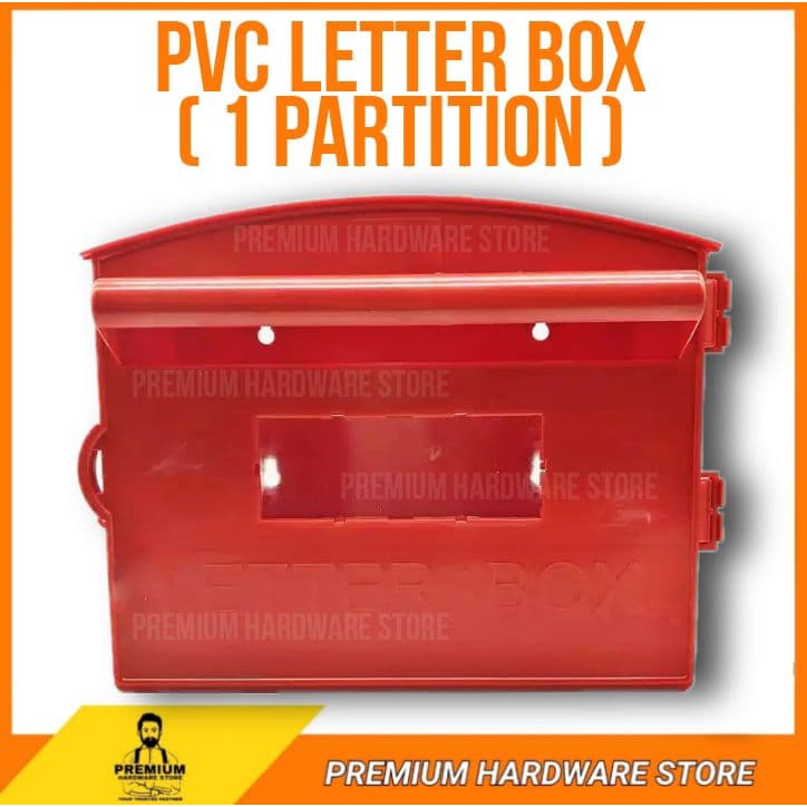 PREMIUM Wall-Mounted PVC Letter Newspaper Box Red Plastic Letter Mail ...