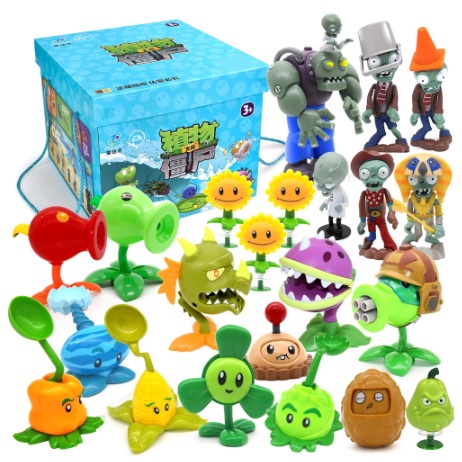 Plants Pea shooting Zombie Toy Full Set Gift Boy Baby Children Action ...