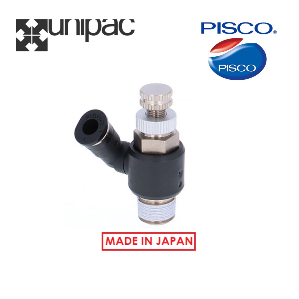 Pneumatic Fitting Pisco Throttle Needle Valve JNS 4mm 6mm 8mm 10mm Thread M5 1/8" | Shopee Malaysia