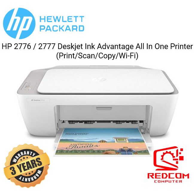 Hp 2776 / 2777 Deskjet Ink Advantage All In One Printer (Print,Scan ...