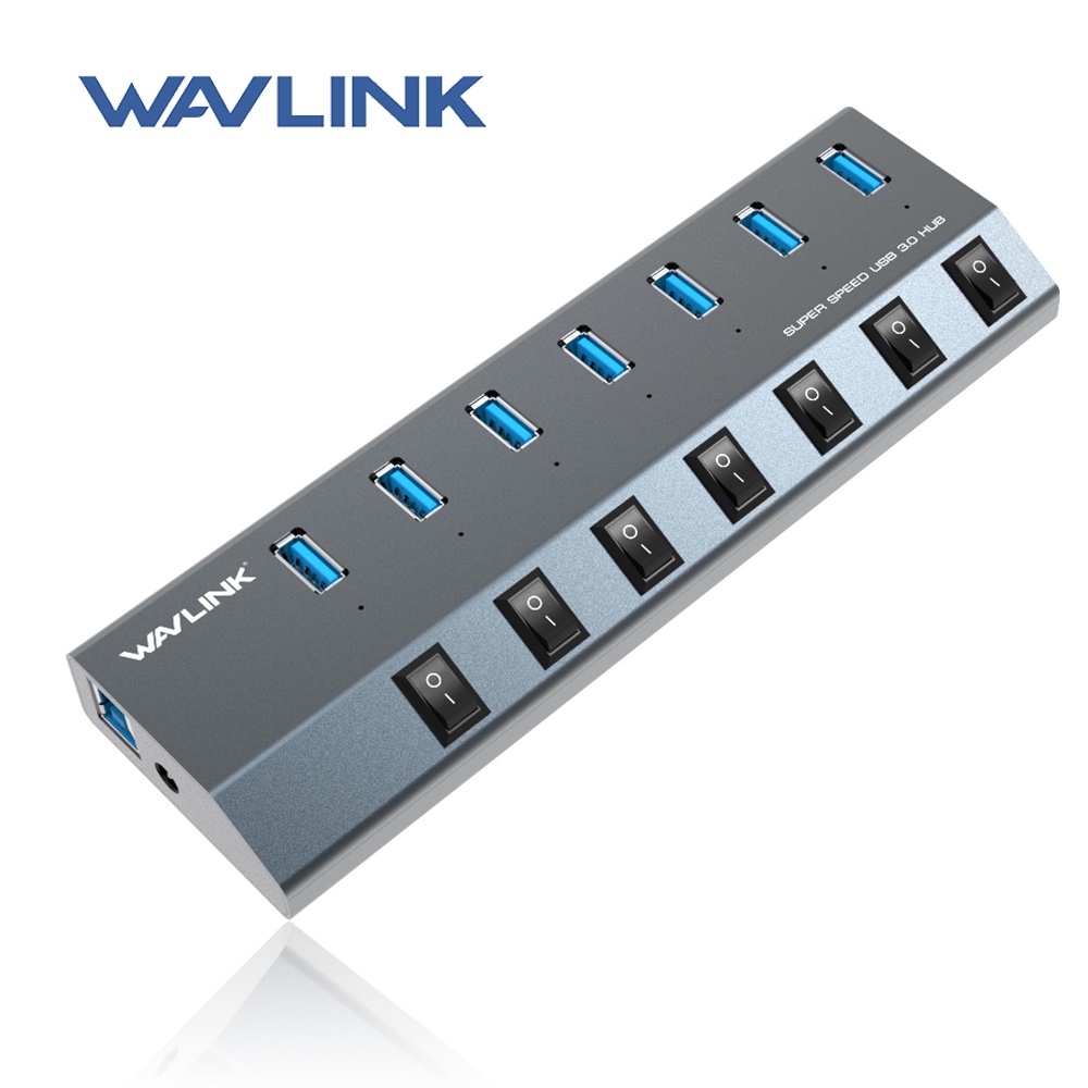 Wavlink SuperSpeed USB-A 3.0 7 Ports USB HUB with Individual Power ... Wavlink SuperSpeed USB-A 3.0 7 Ports USB HUB with Individual Power ...
