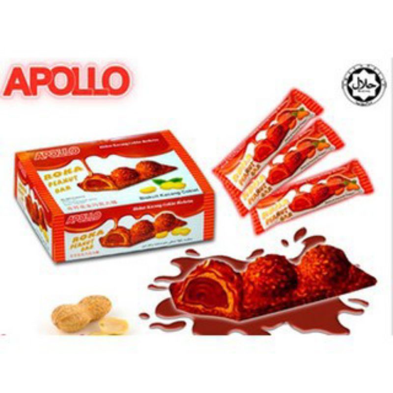 MALAYSIA Childhood Memory Apollo Roka Peanut Bar | Shopee Malaysia