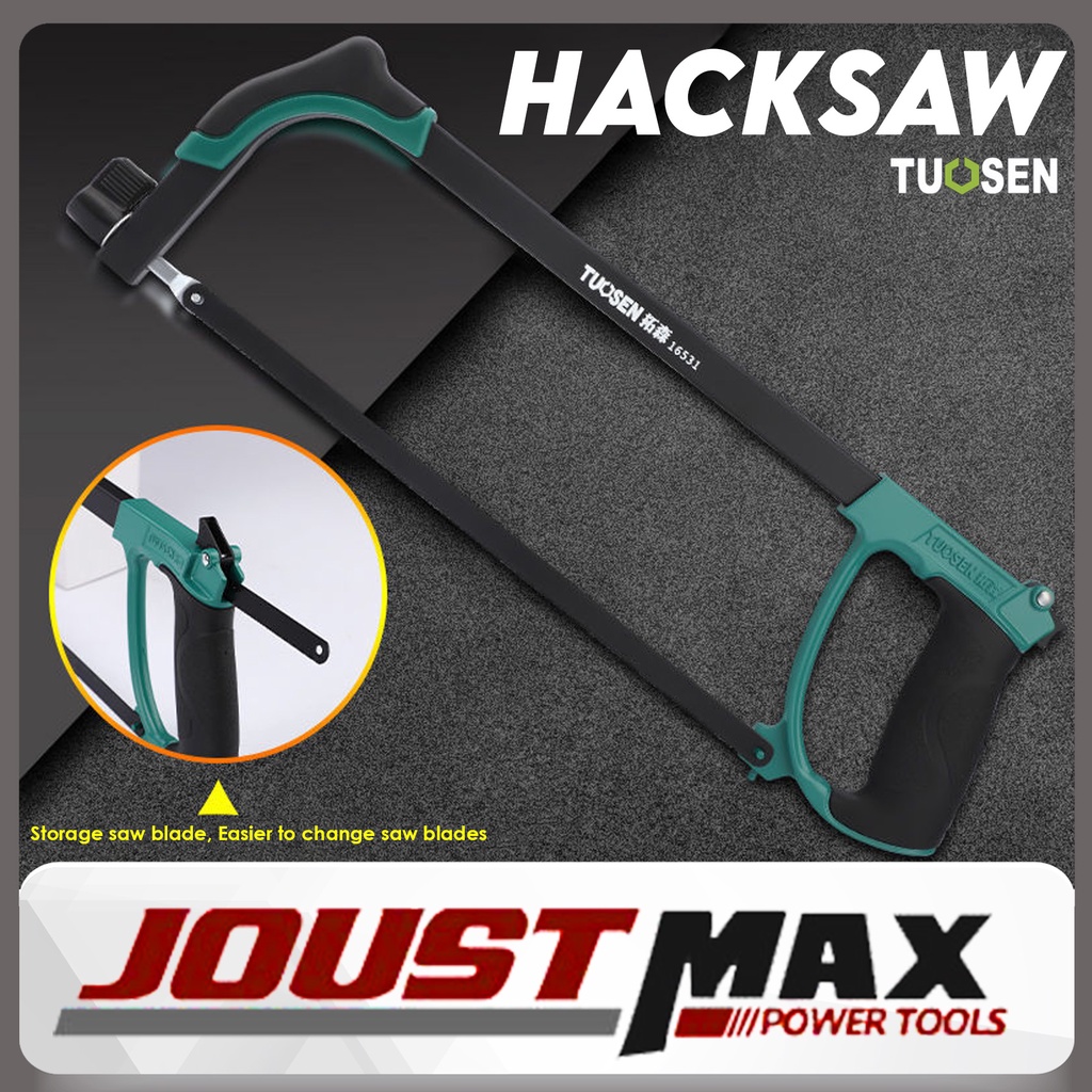 TUOSEN Heavy Duty Hacksaw Gergaji Hacksaw Frame Gergaji Besi Hacksaw ...