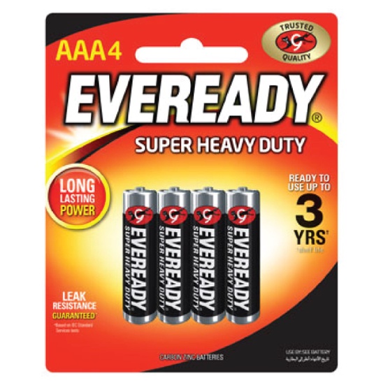 Mr DIY EVEREADY Super Heavy Duty AAA Battery (4pcs) | Shopee Malaysia