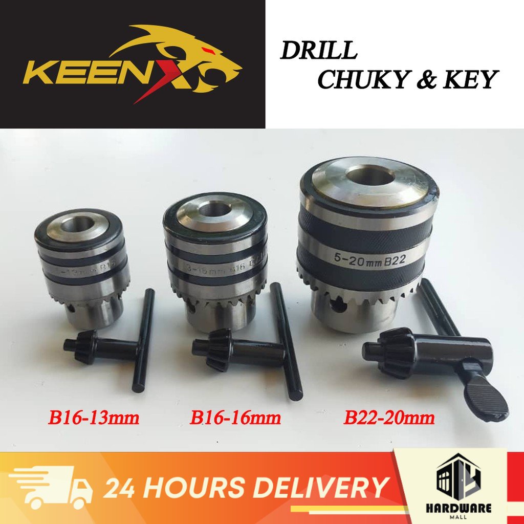 KeenX Chuck Head & Key Adapter Bench Press Drill Set Adaptor KEPALA ...