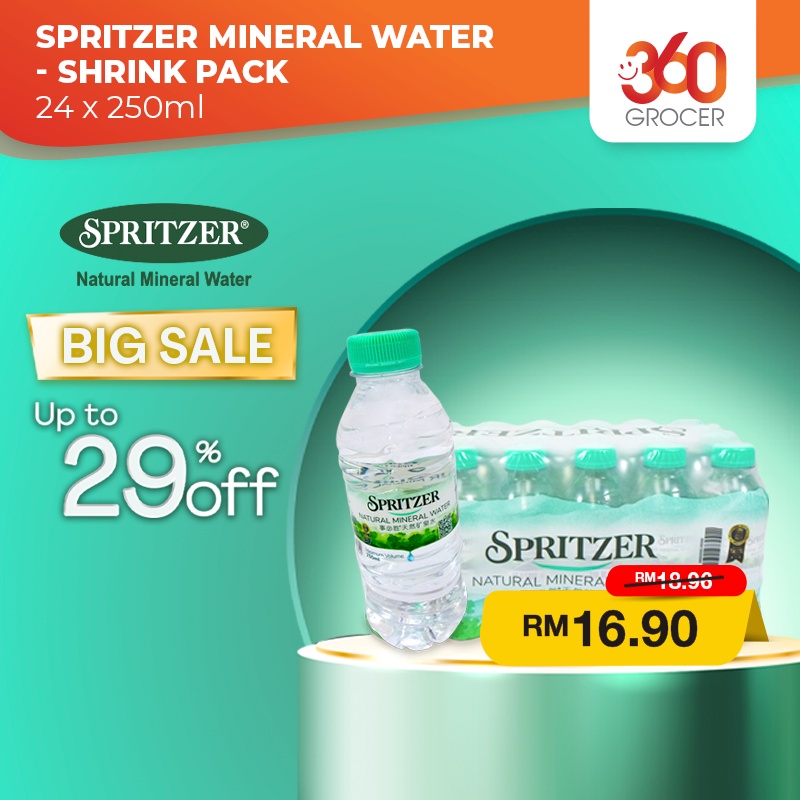 SPRITZER MINERAL WATER - SHRINK PACK - 24 X 250ML | Shopee Malaysia