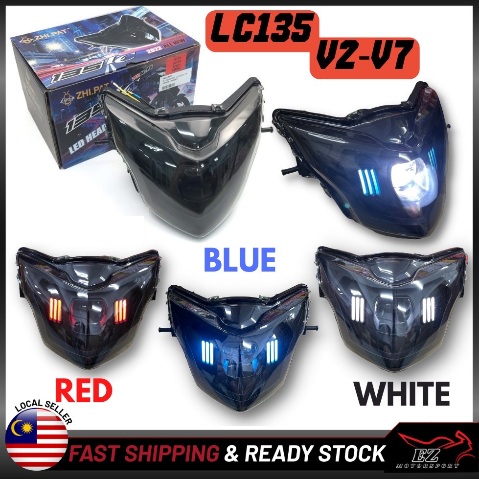 (2022 New Design) LC135 LC 135 135LC V2-V7 Head Lamp Led Lampu Depan Head Light Projector Eagle ...