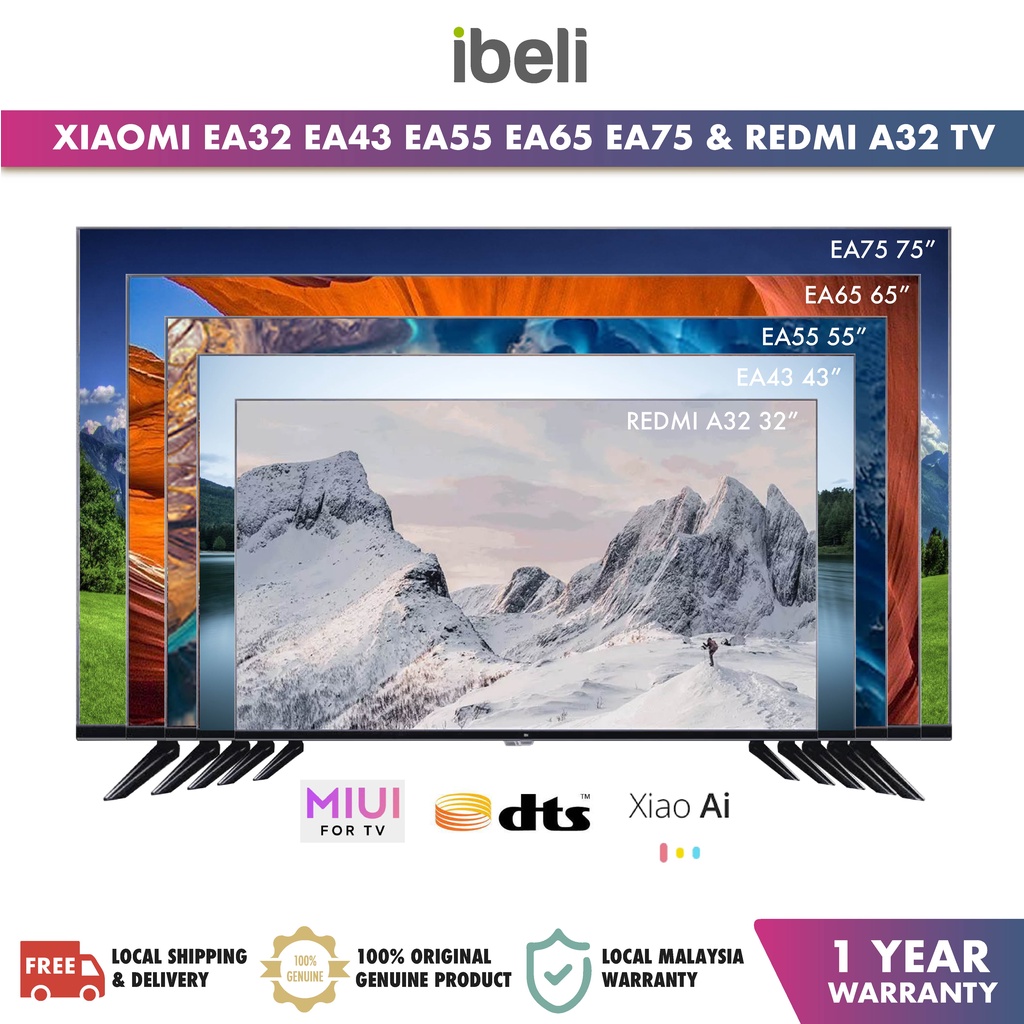 Xiaomi Mi TV EA32 EA43 EA55 EA65 EA75 Redmi A32 Smart TV (32''/43''/55''/65''/75'') | Shopee ...