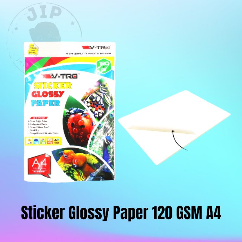 A4 Glossy Photo Sticker Paper / Glossy Photo Paper / V-tro Sticker ...