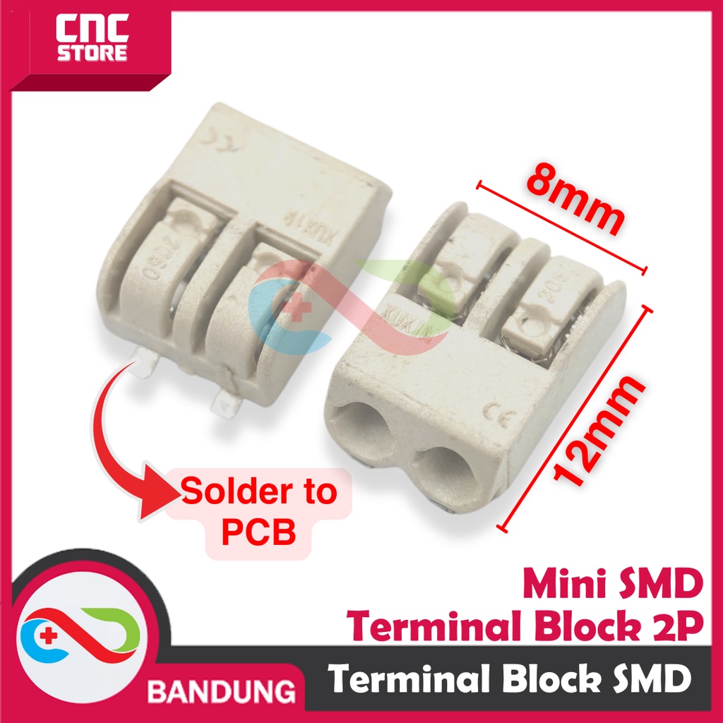 Mini Smd Terminal Block 2 Holes Wire To Board Soldering Cable To Pcb