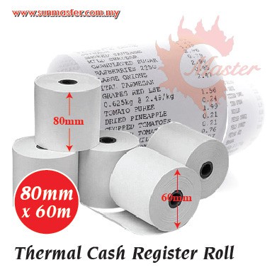 80mm x 60m Thermal Roll (1r) | Shopee Malaysia