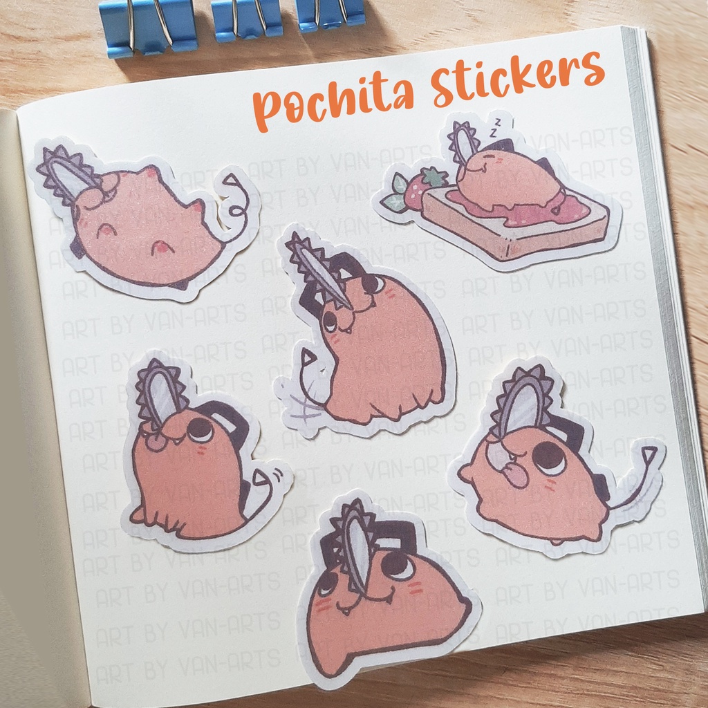 Pochita Sticker | Anime Chainsaw Man | Shopee Malaysia
