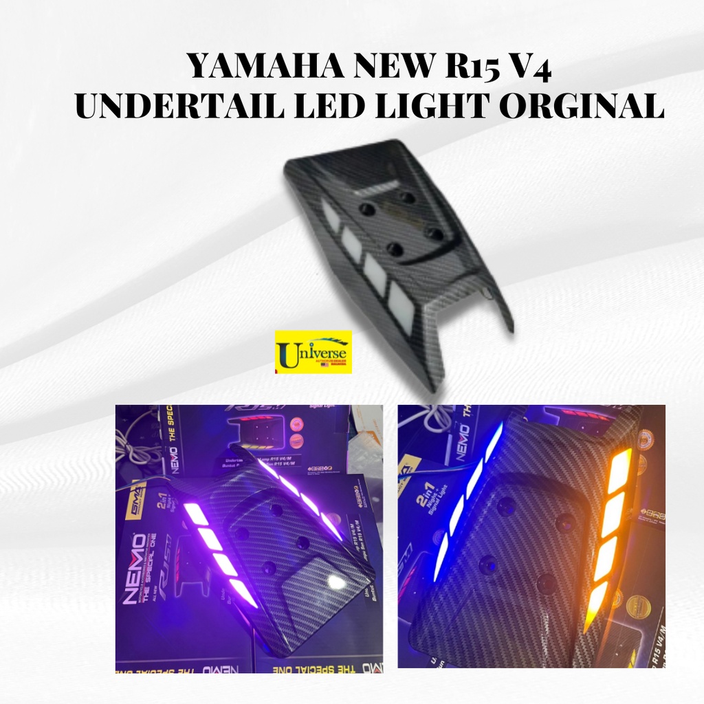 YAMAHA NEW R15 V4 UNDERTAIL LED LIGHT ORGINAL NAMO CARBON | Shopee Malaysia