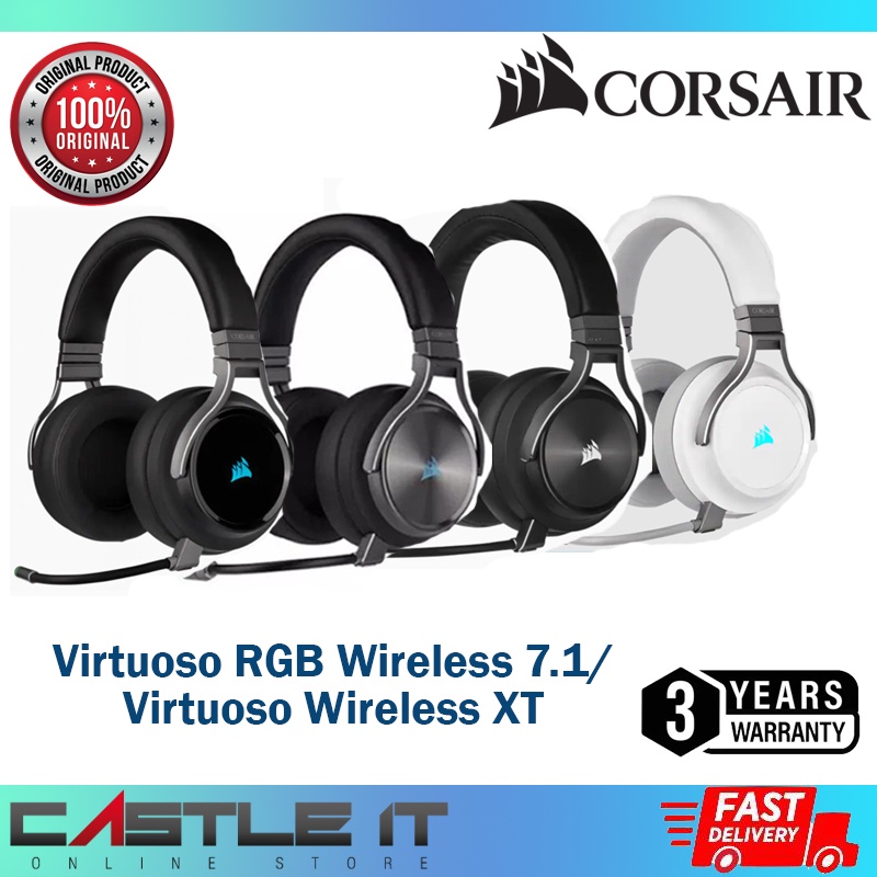 Corsair VIRTUOSO RGB WIRELESS XT / 7.1 BLUETOOTH / VIRTUAL SURROUND ...