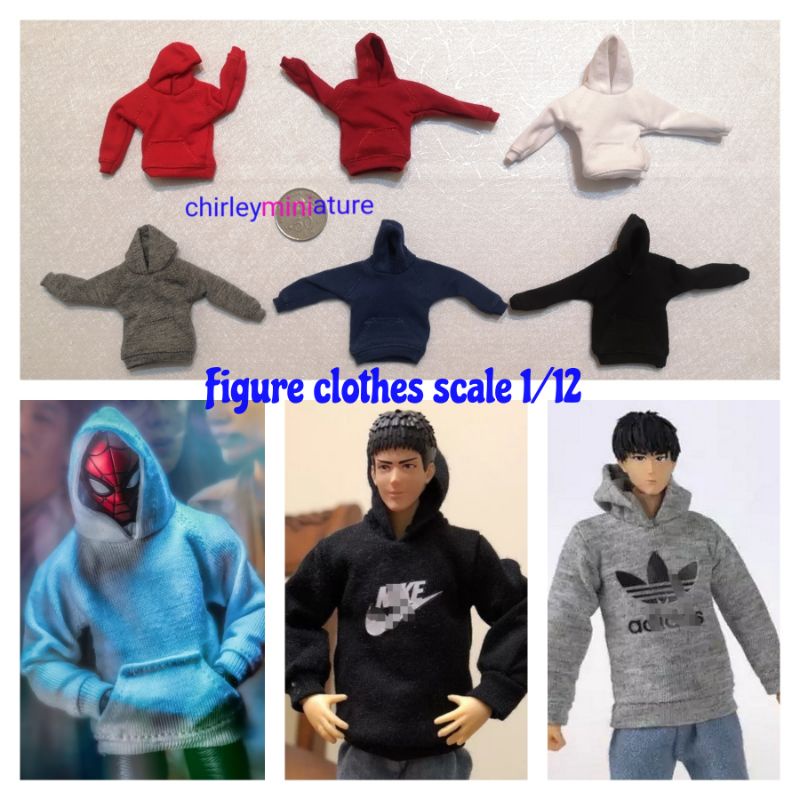 Action Figure clothes 1/12 / Clothes 1/12 / Hoodies 1/12 / Action ...