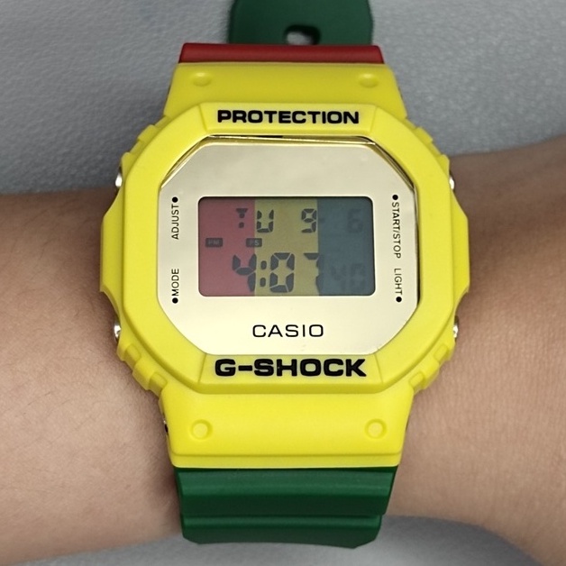 DW5600 G shock DW5600 Rasta Autolight Waterproof DW 5600 Rasta G shock ...