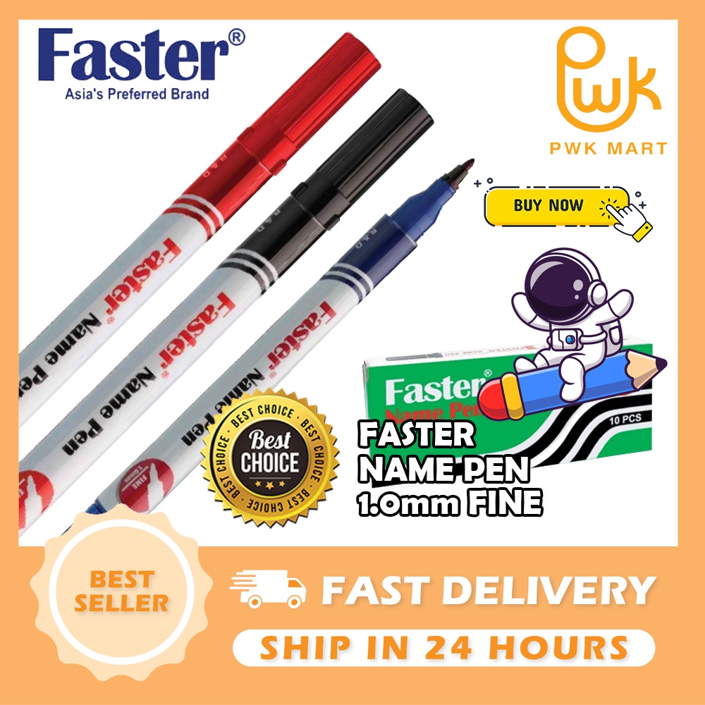 🔥 VALUE 2pc SET 🔥 PERMANENT FASTER NAME PEN | Shopee Malaysia