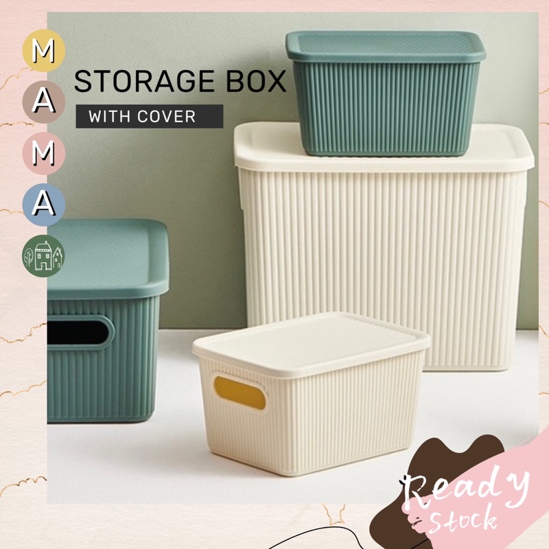 Storage Box With Cover Stackable Compartment Storage Box Organizer ...