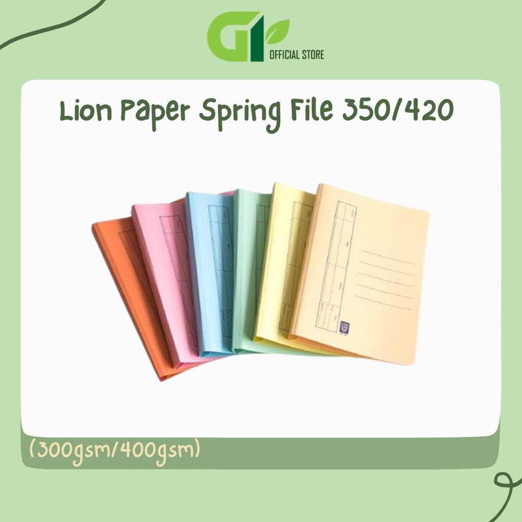 [GY Office] Lion Paper Spring File 350/420 (300gsm/400gsm) ( buy 3 ...