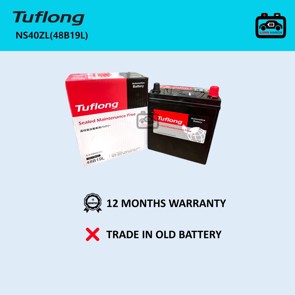 Tuflong Hitachi NS40ZL | 50B19L battery bateri Perodua Myvi Alza Axia ...