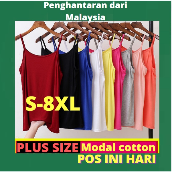 A/Wanita Singlet Wanita Size 4xl 5xl 6xl Murah Women Singlet Women Plus ...