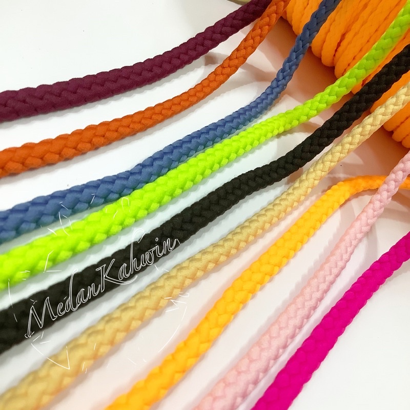 #RL039207 (meter) Tali Beg 7mm PE Drawstring Cord @ 15 pilihan | Shopee ...