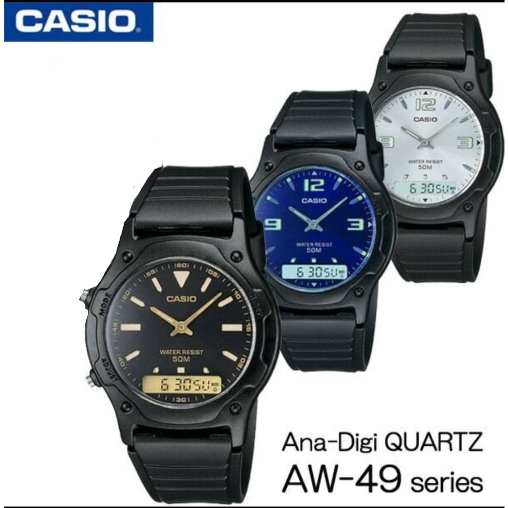 Casio AW-49HE-Series Analog-Digital Watch | Shopee Malaysia