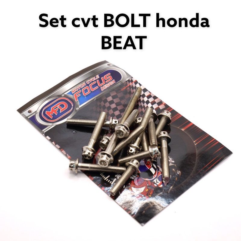 MESIN Cvt BOLT PROBOLT HONDA BEAT CROME ENGINE BOLT FULL SET COMPLETE ...