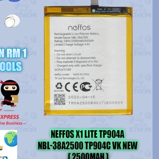 Neffos X1 Lite TP904A NBL-38A2500 2500mAh Battery bateri batery | Shopee Malaysia