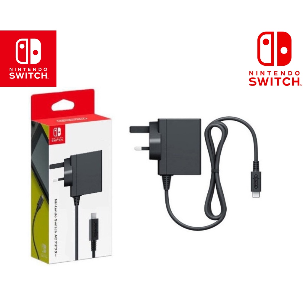 Nintendo Switch AC ADAPTER USB TYPE-C 1.8M (3-PIN OR 2-PIN) | Shopee ...