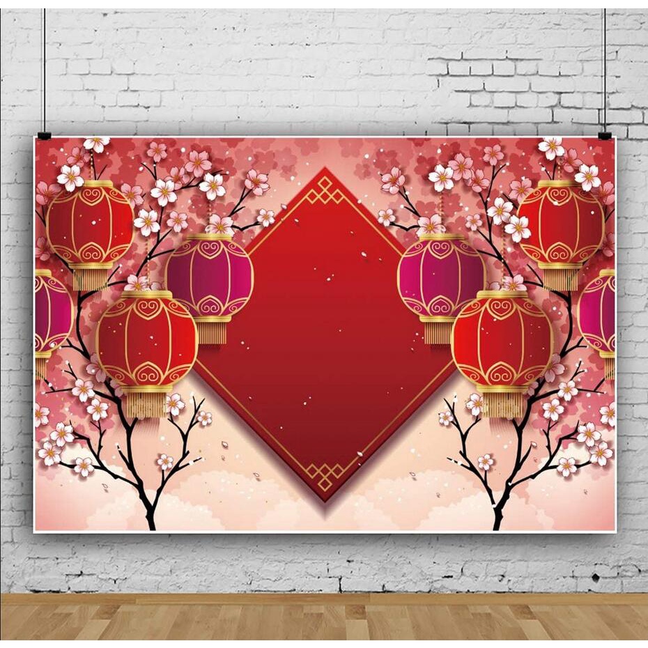 Chinese Asian New Year Theme Party Backdrop Chinese Spring Festival ...