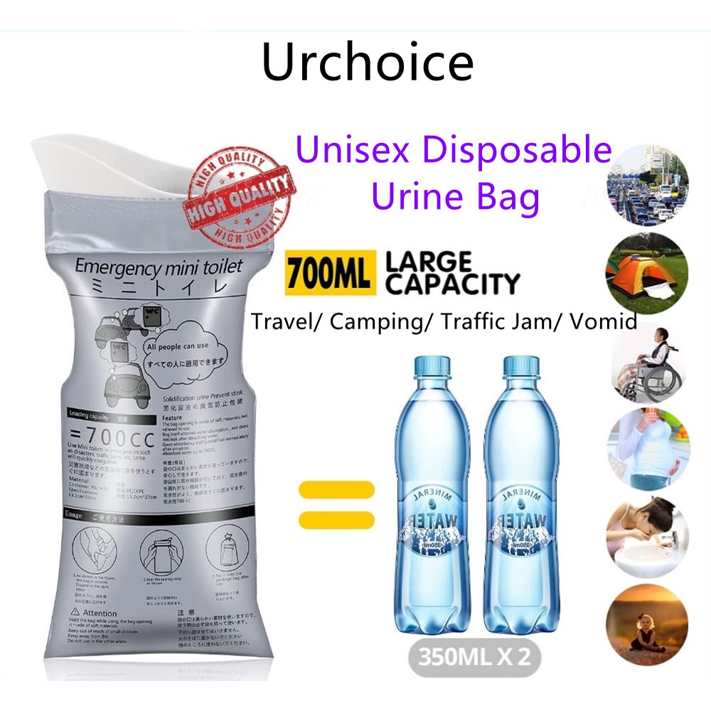 [READY STOCK]700ml Emergency Toilet Urine Bag for Travel Unisex ...