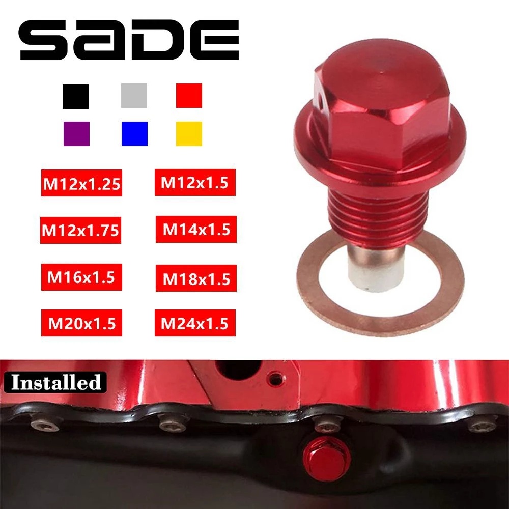M12 M14 M16 M18 M20 Full size Magnetic Oil Drain Plug Gearbox Oil Sump ...