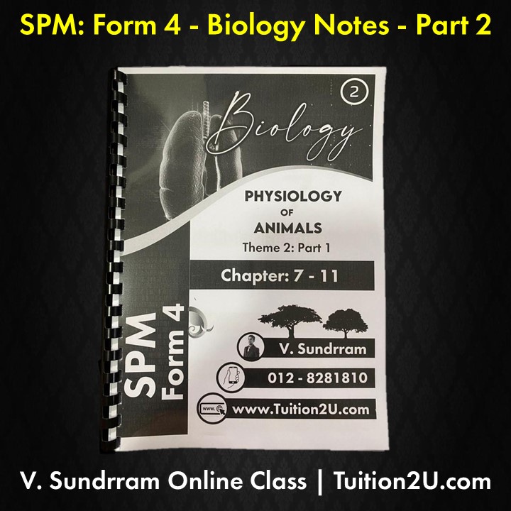 SPM Biology: Form 4 - Theme 2 (Part 1) Notes - (For V. Sundrram Biology ...