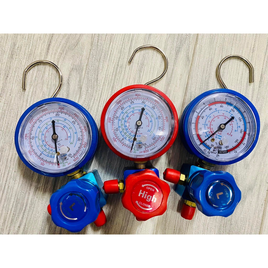 【R22 R410A R32 R134A R12】GAS METER MANIFOID GAUGE LOW PRESSURE SINGLE GAUGE AIR CONDITIONER ...