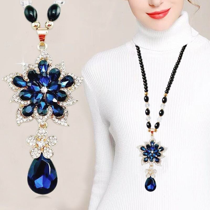 LZ 🇲🇾 Rantai Leher Manik Panjang – 3 Warna | Labuh Necklace for Dinner ...