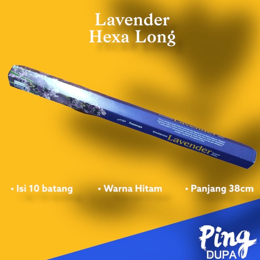 Hio Lavender Hexa Long Handmade Incense Contains 10 Sticks By Darshan Indian | Shopee Malaysia