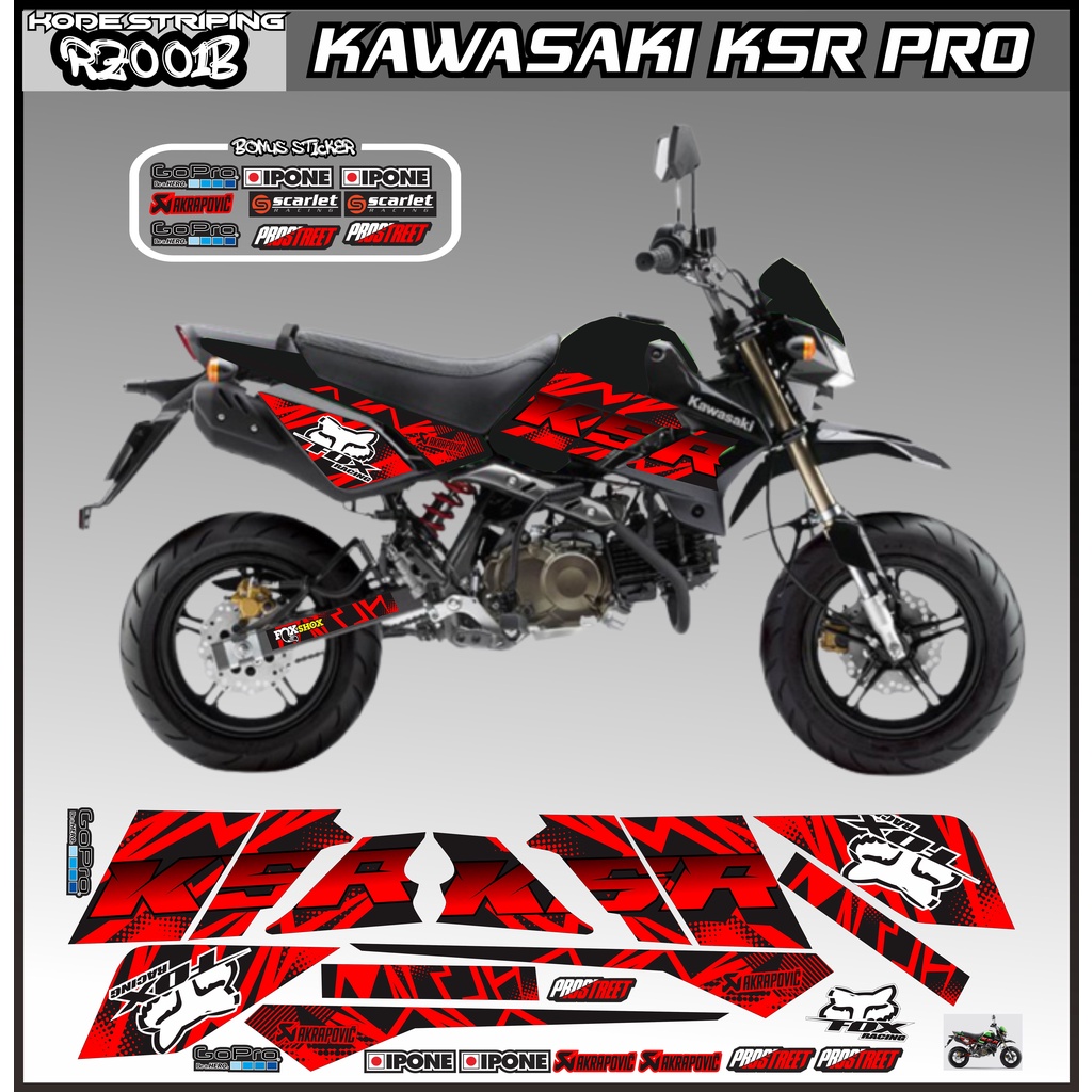 Striping kawaski ksr pro / decal kawaski ksr pro / sticker kawaski ksr ...