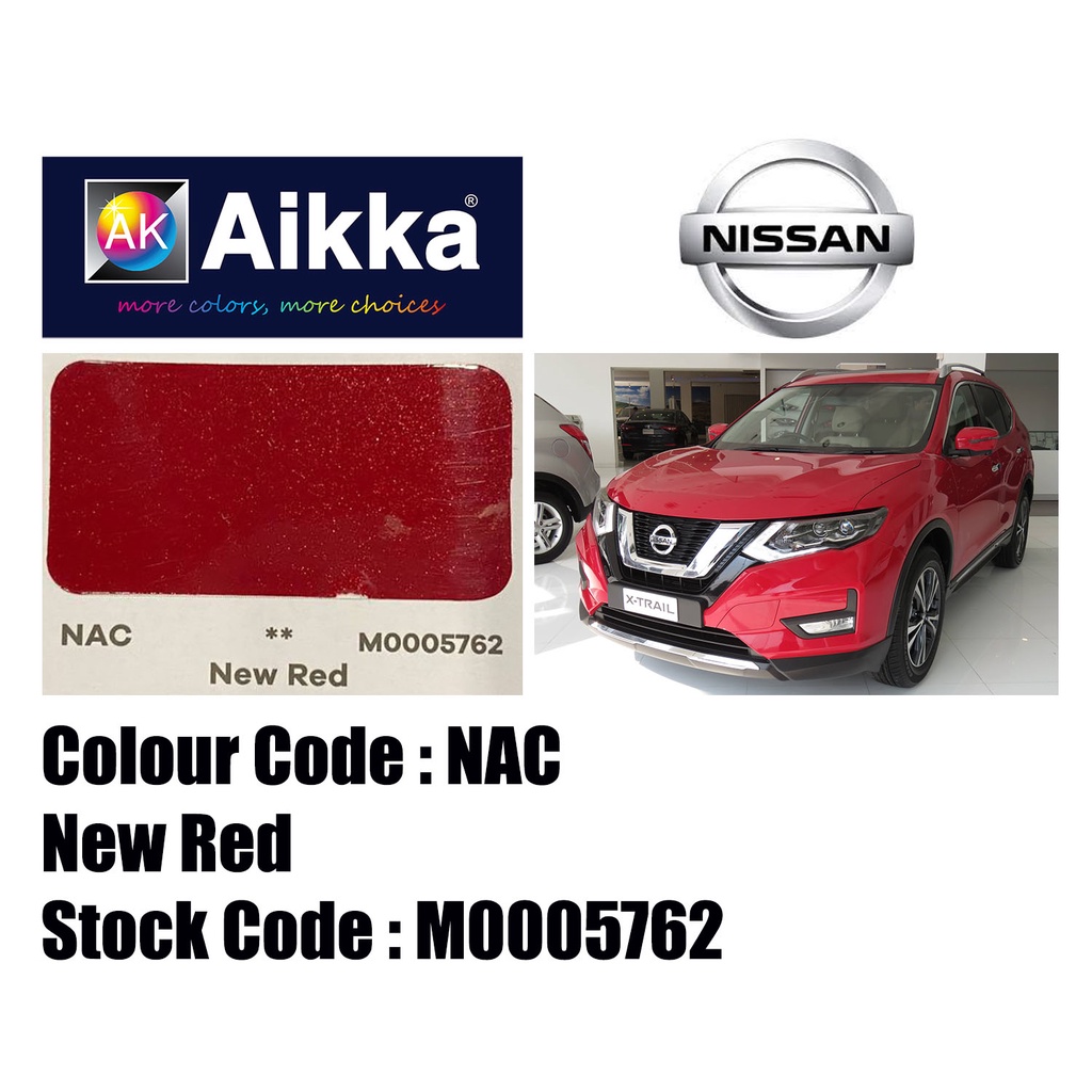 AIKKA AUTOMOTIVE PAINT/ NISSAN NAC** CRYSTAL / NEW RED / TOUCH UP PAINT ...