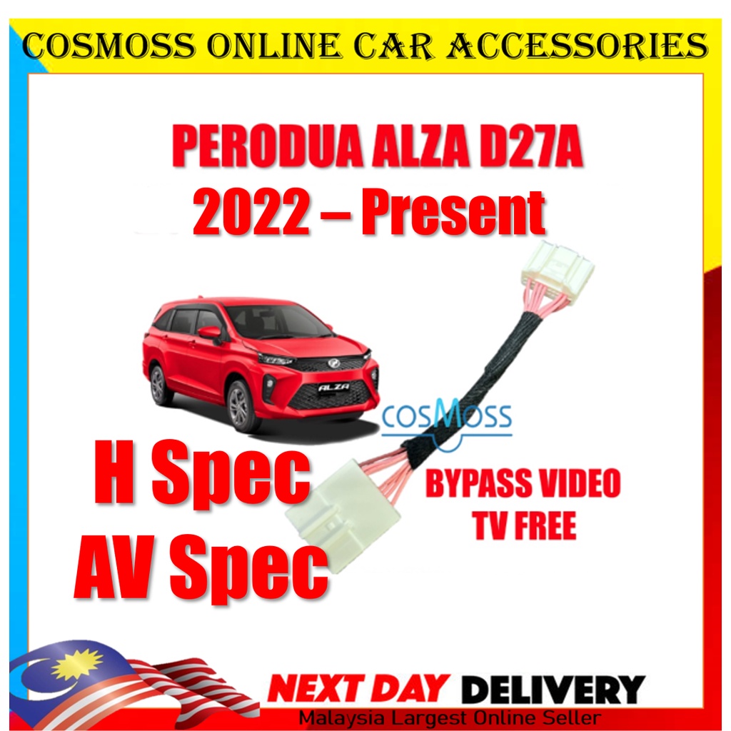 Perodua AXIA 2023 ALZA 2022 2023 H / AV SPEC Socket TV Free Bypass ...