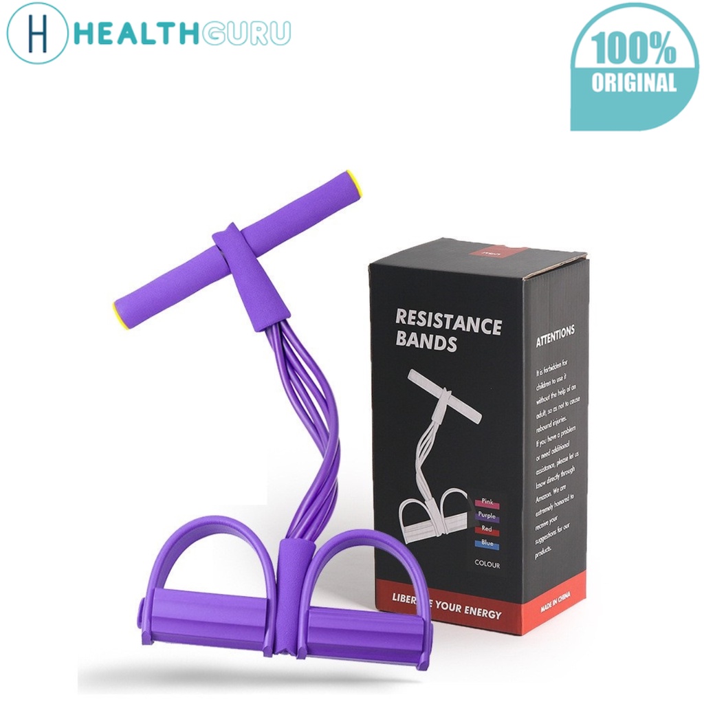 HealthGuru Gym Fitness Yoga Sit-up Equipment Pull Up Rope Elastic Band ...