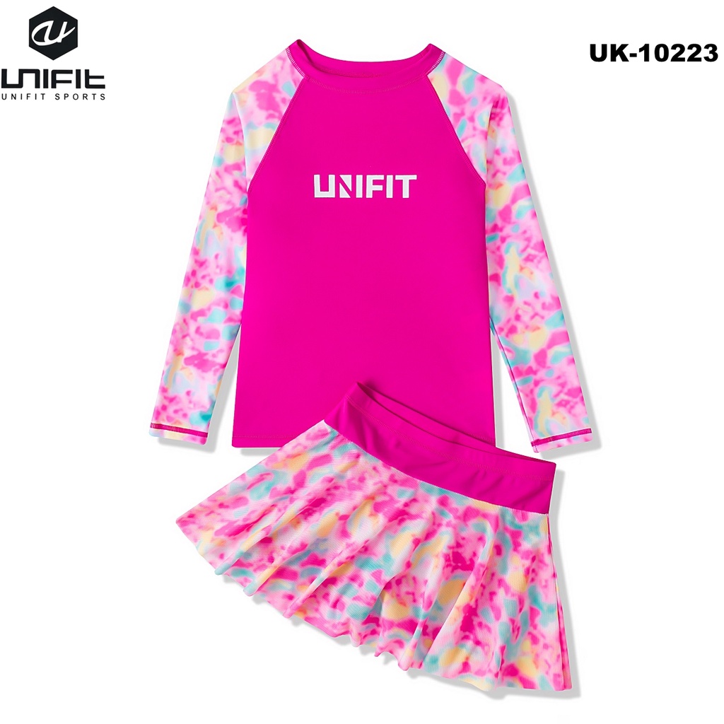 UNIFIT Kids Rush Guard Terno Swimming Attire Girls UK-10223 | Shopee ...