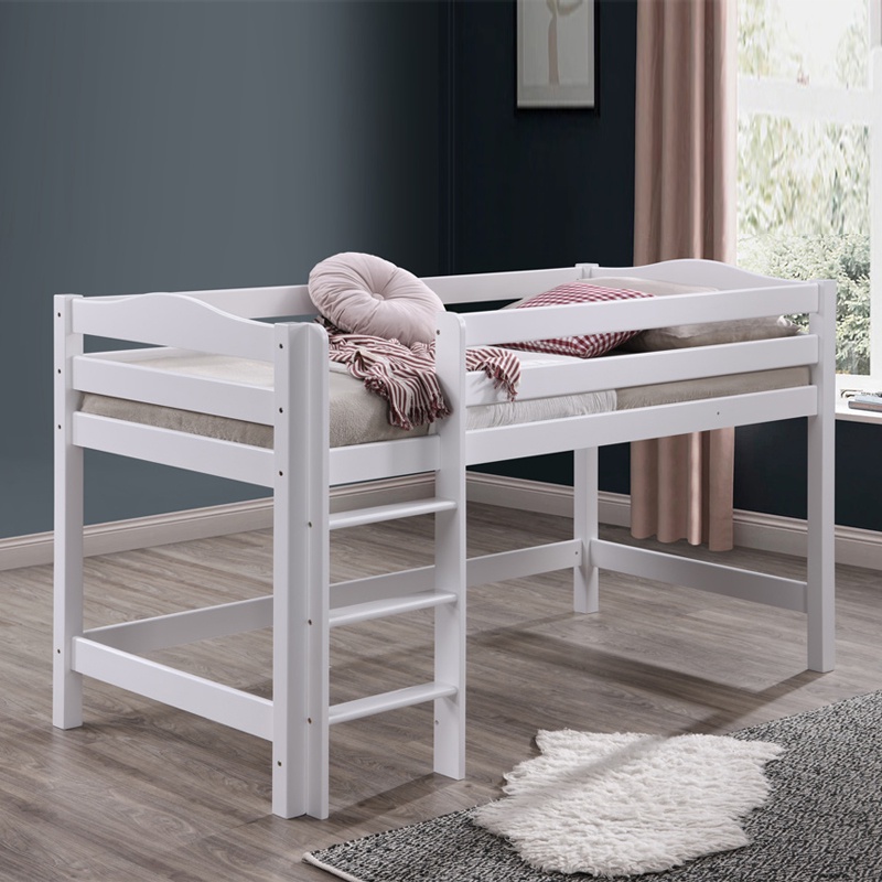 Furniture Direct NANCY Single Size Mid Sleeper Bunk Bed-White | Shopee ...