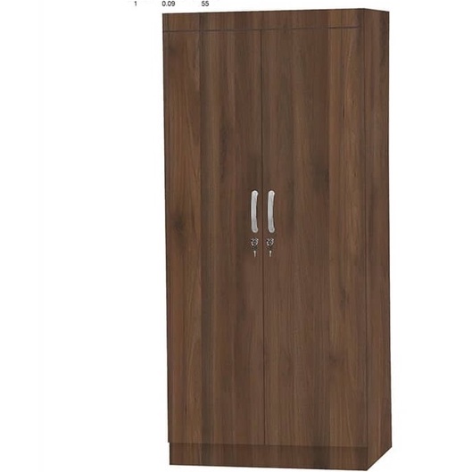 [With2Locks][180cm x80cm] CozyNetz 2 Door Wardrobe With Locks And ...