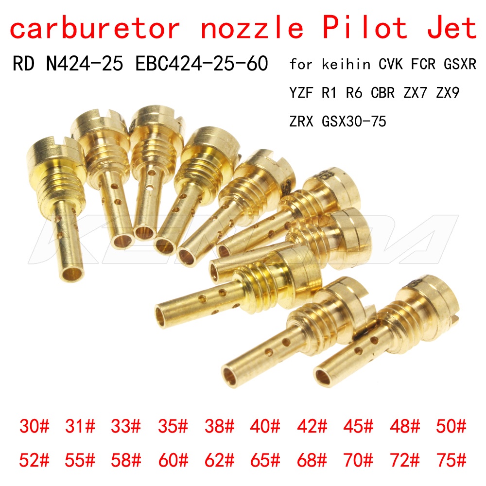 10PCS of 4.5mmx0.75mm Carburetor slow pilot jet thread for cv cvk fce ...