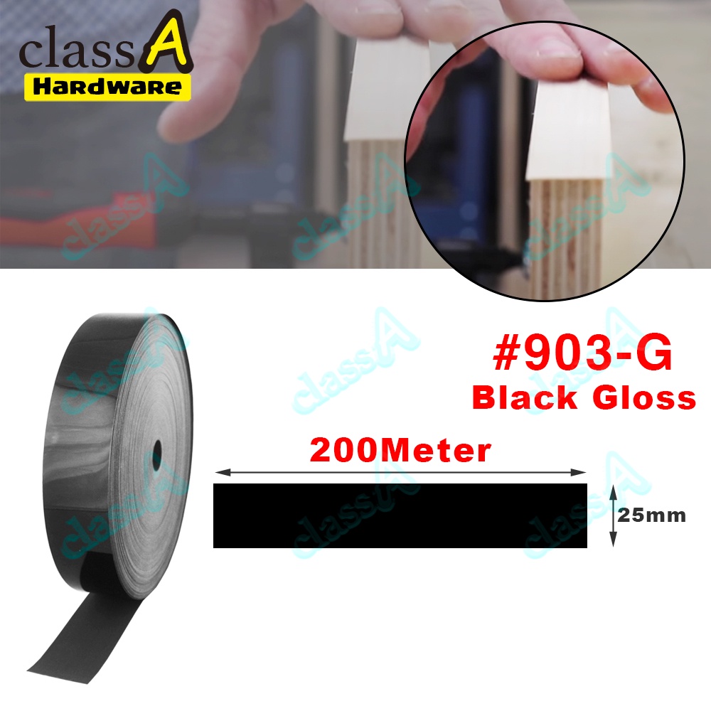 ClassAHW Black White Woodgrain PVC Edging Banding for Wood Plywood MDF ...